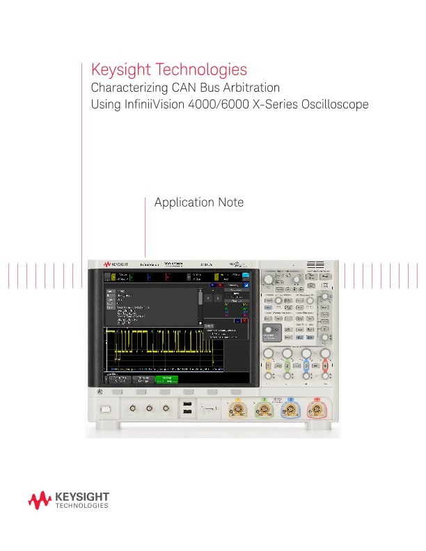 Characterizing CAN Bus Arbitration Using Oscilloscopes PDF Asset Page | Keysight